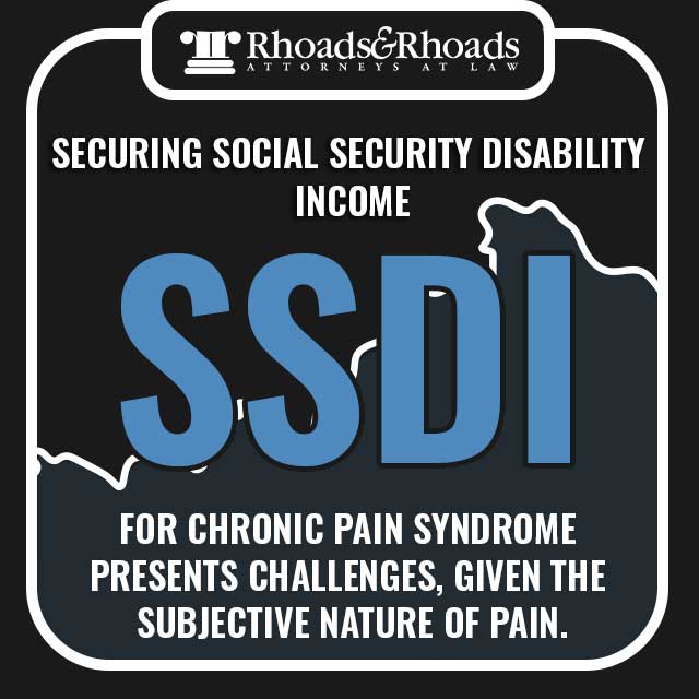 Chronic Pain Syndrome and Social Security Disability Claims
